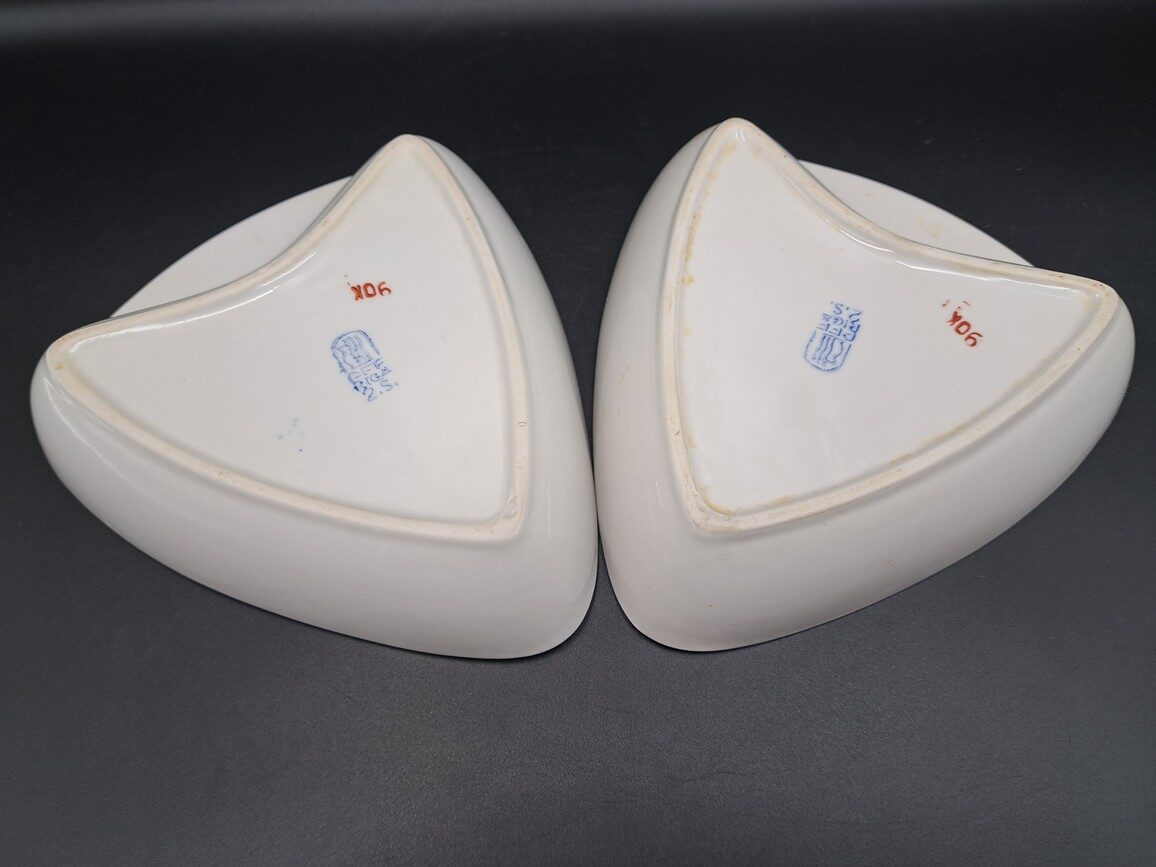 Bļodiņa Sirsniņa Balta Ar Zaļu Ar Zeltu Pff Citi 281 Citi Veikals Retroporcelāns