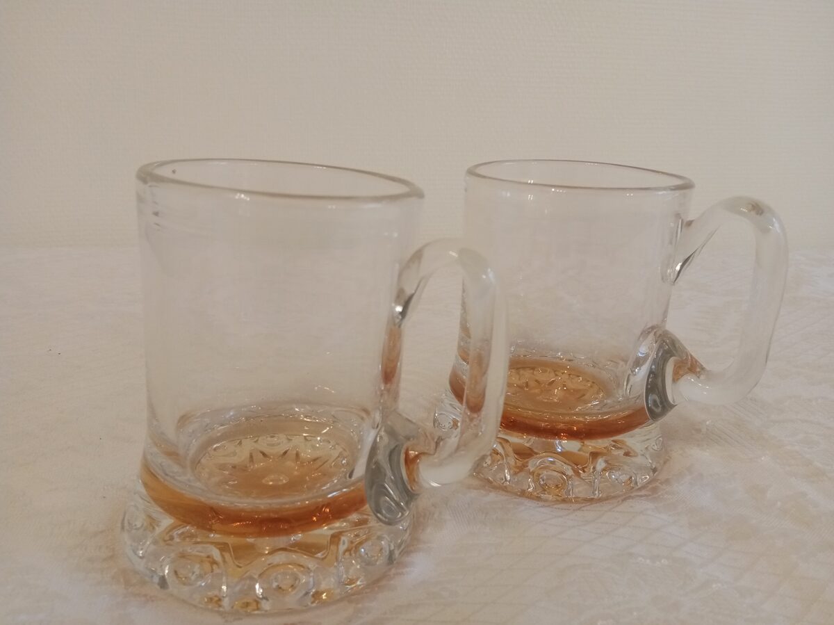 Alus kausi ar ausekli pamatnē, Līvānu stikla fabrika (Stikla gl 29 ...