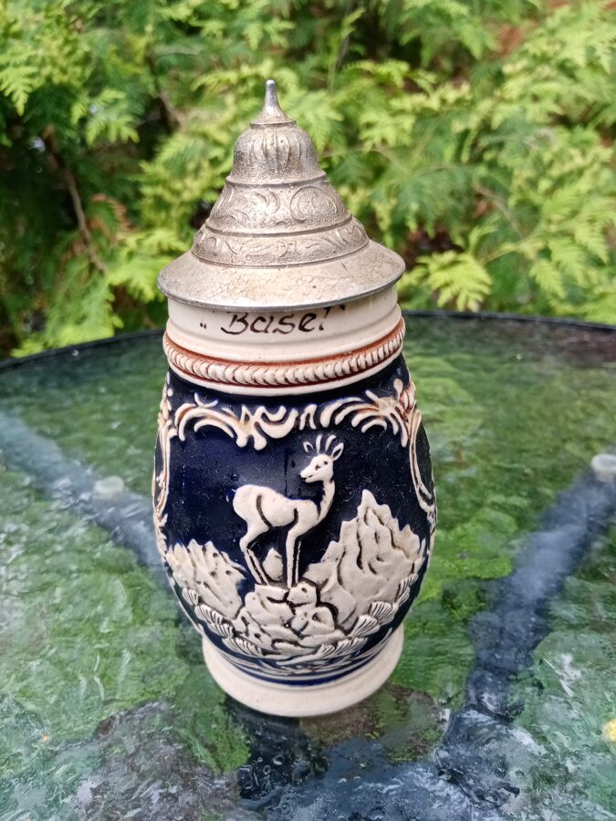 Vācu alus kauss ar vāku. Fajanss, 0,15ml (Vācija 39) - Vācija - Veikals ...